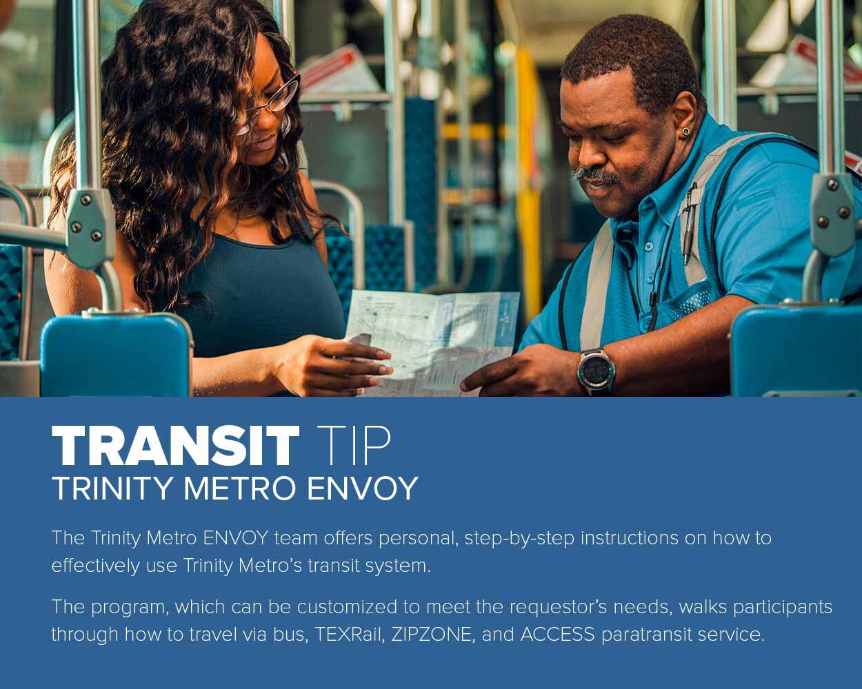 Weekly Transit Tip -Trinity Metro ENVOY (Trinity Metro) — Nextdoor ...