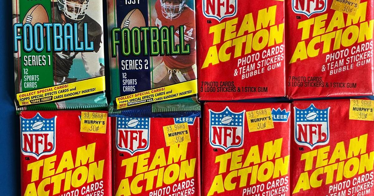 (PENDING PICK UP) 1983 1994 Topps Fleer Football Cards & NFL Team ...