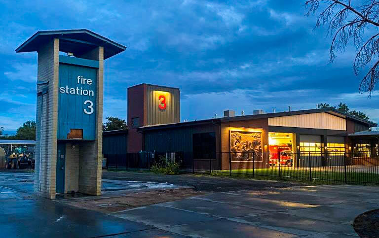 Throwback to the day the original Station 3 and the newly constructed ...