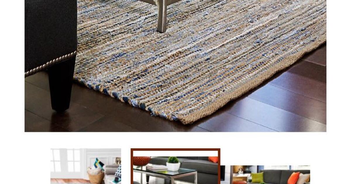 14 x 10 Fancy Pants Denim and Jute Area Rug for $100 in Casa Grande, AZ ...