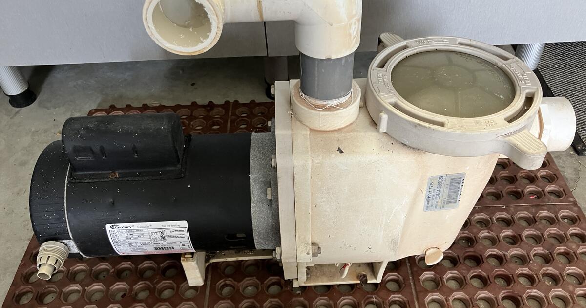 Pentair Whisperflo pool pump & Century 2 ½ HP motor for $125 in ...