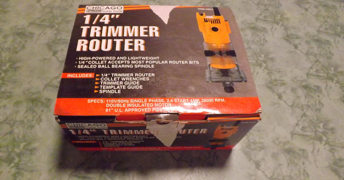 Chicago Electric 1/4" Trimmer Router for $20 in Nampa, ID | For Sale ...