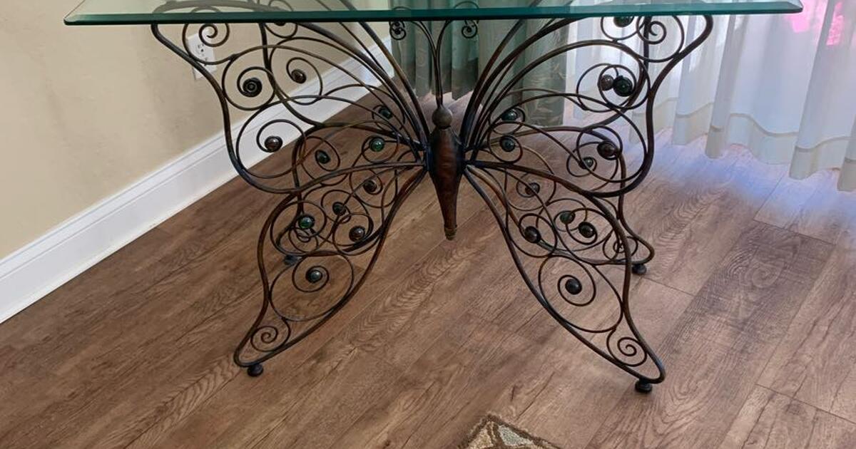 Butterfly Glass Top Table in Beverly Hills, FL | Finds — Nextdoor