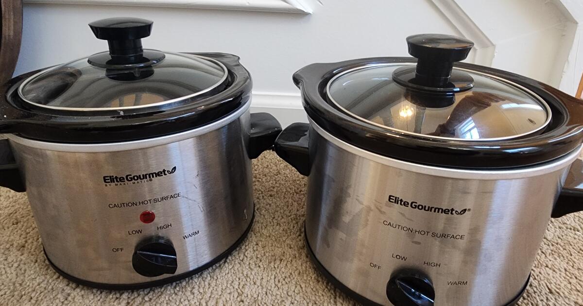 Set Of 2 Slow Cookers Each 1.5 Qt for $15 in Charlotte, NC | For Sale ...