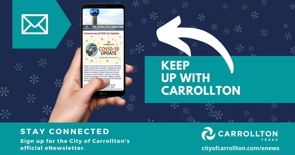 Sign up for the Carrollton Connection eNewsletter — Nextdoor