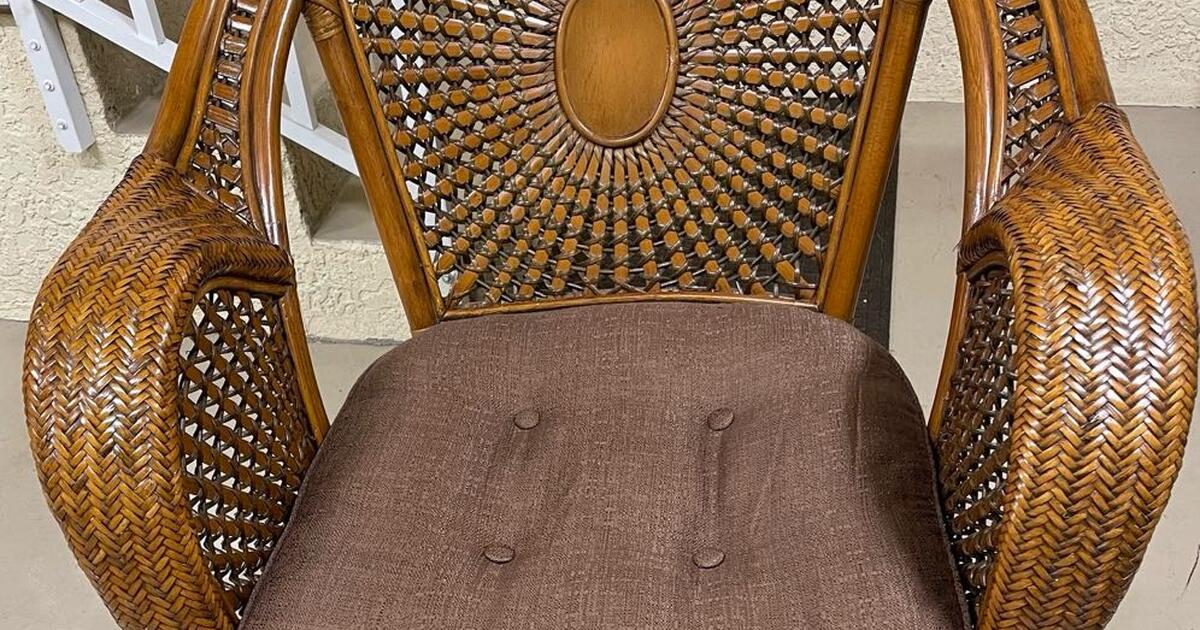 Pier One Azteca Woven Rattan Spider Web Lounge Chair for $100 in Fort ...