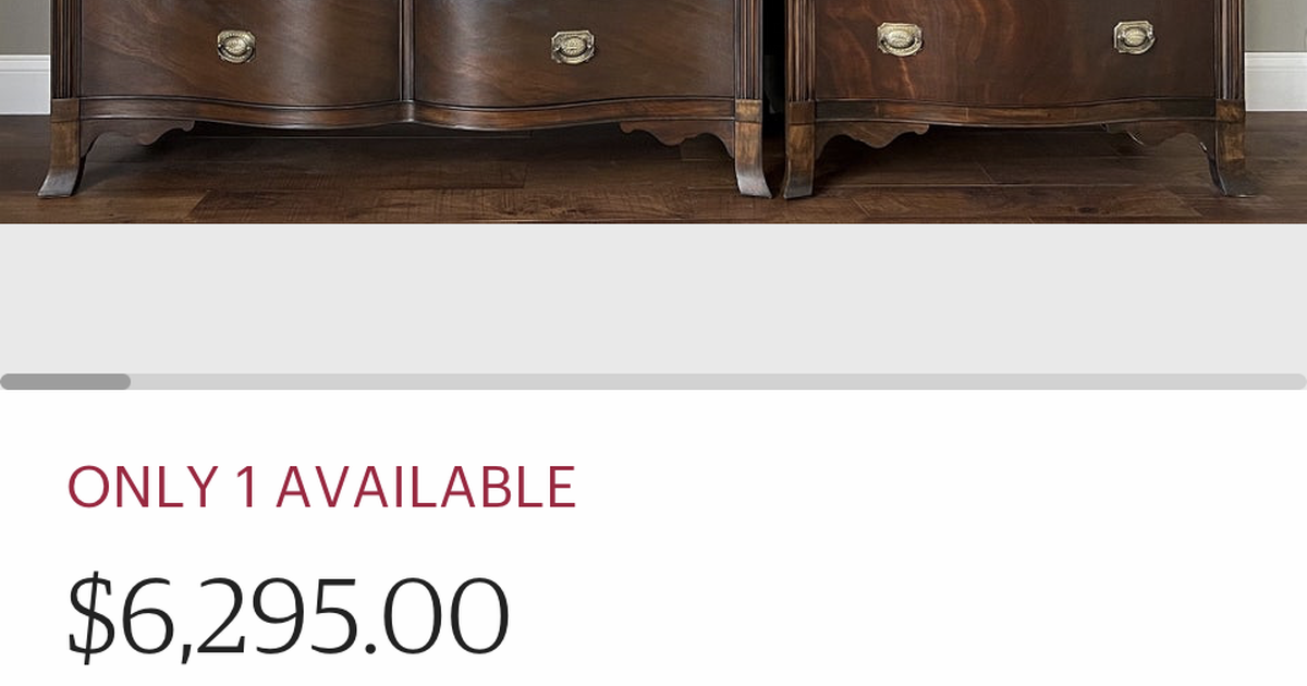 WWii Drexel Heritage Travis Court Collection Cherry Duncan Phyfe 54 ...