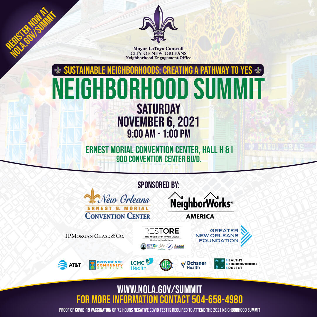 Only 6 Days Left to Register for the 2021 Neighborhood Summit! (City of ...