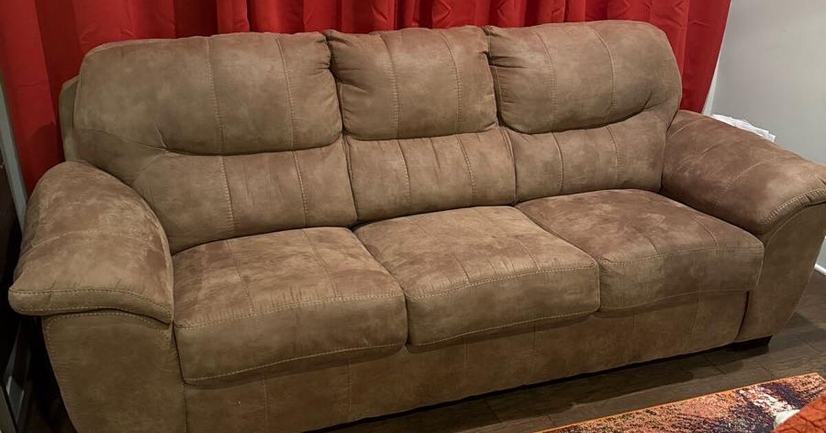 Brown Suede Sofa for $150 in Hendersonville, TN | For Sale & Free — Nextdoor