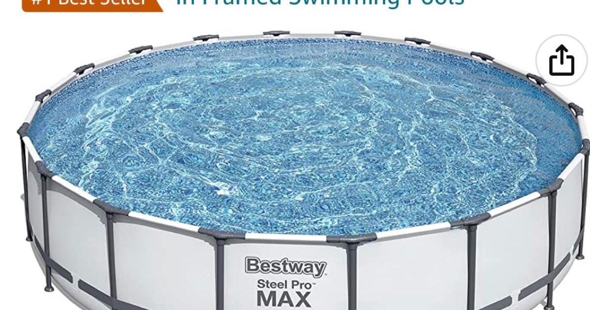 Best way Steel pro Max Pool 18 ft with lots of accessories for $230 in ...