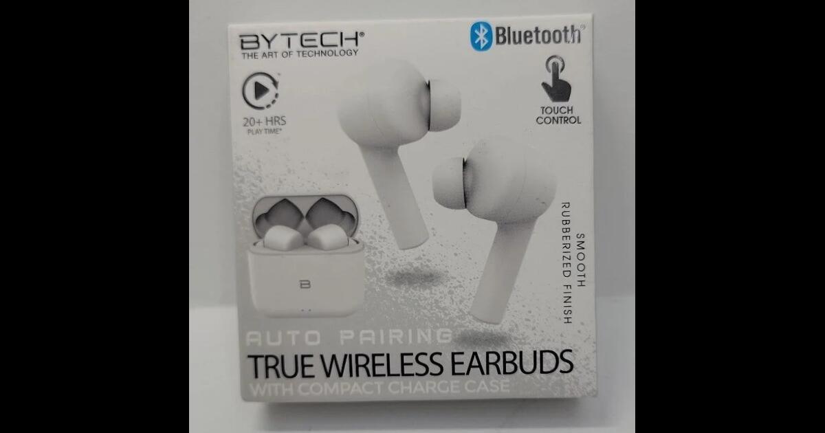 BYTECH Auto Pairing True Wireless earbuds With Compact Charge Case for ...