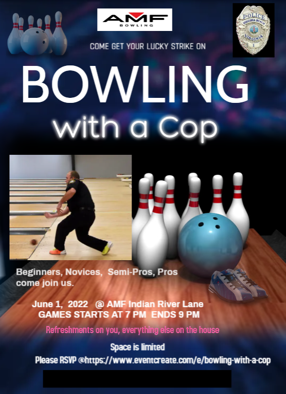 Bowling with a Cop (Virginia Beach Police Department) — Nextdoor — Nextdoor