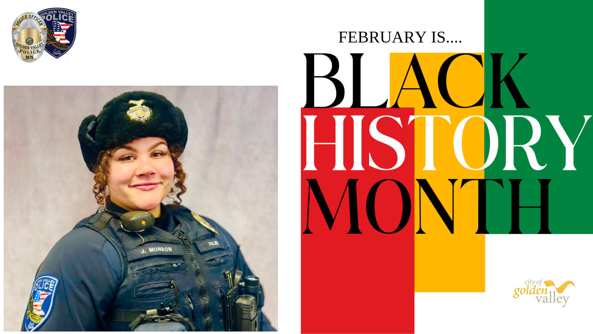 To continue Golden Valley Police Chief Virgil Green’s Black History ...