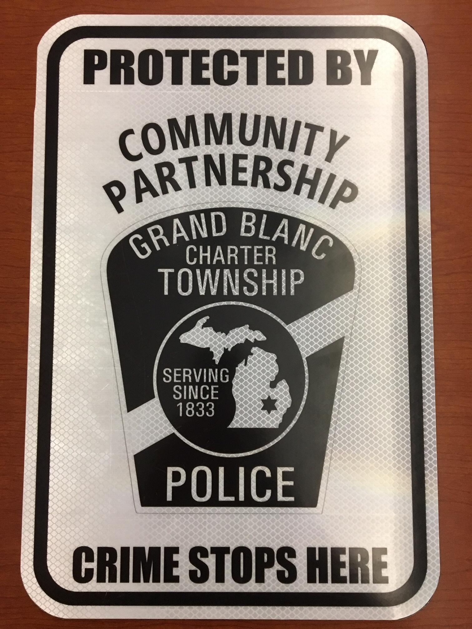 Crime Prevention Signs (Grand Blanc Township Police Department ...