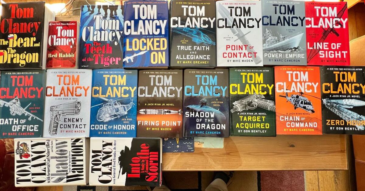 Tom Clancy collection of hardback books for $35 in Harvard, MA | For ...