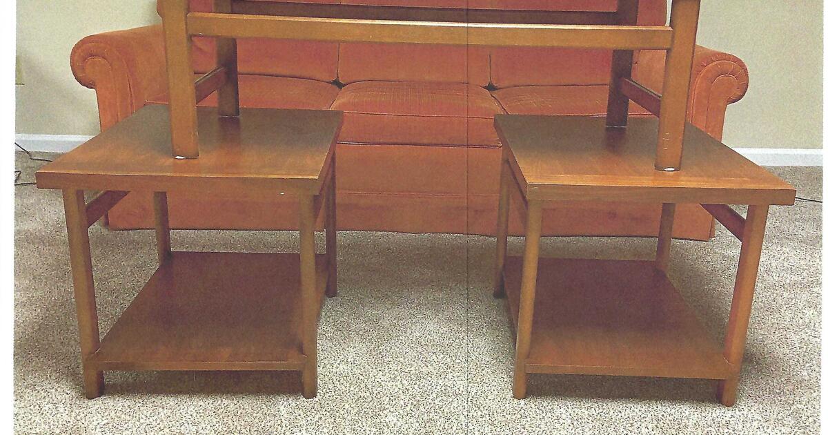 Group of mid-century Virginia Maid by Lane coffee table and 2 matching ...
