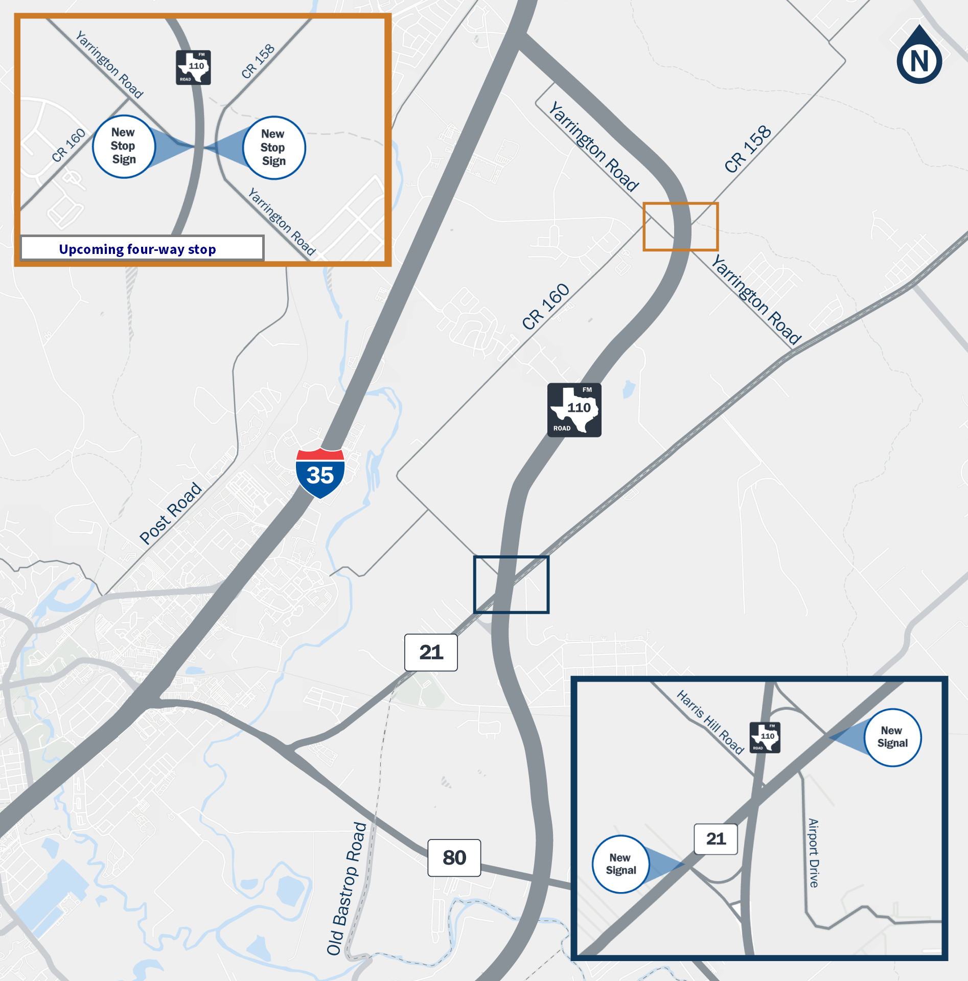 HEADS UP: In the upcoming weeks, the FM 110 North and Yarrington Road ...