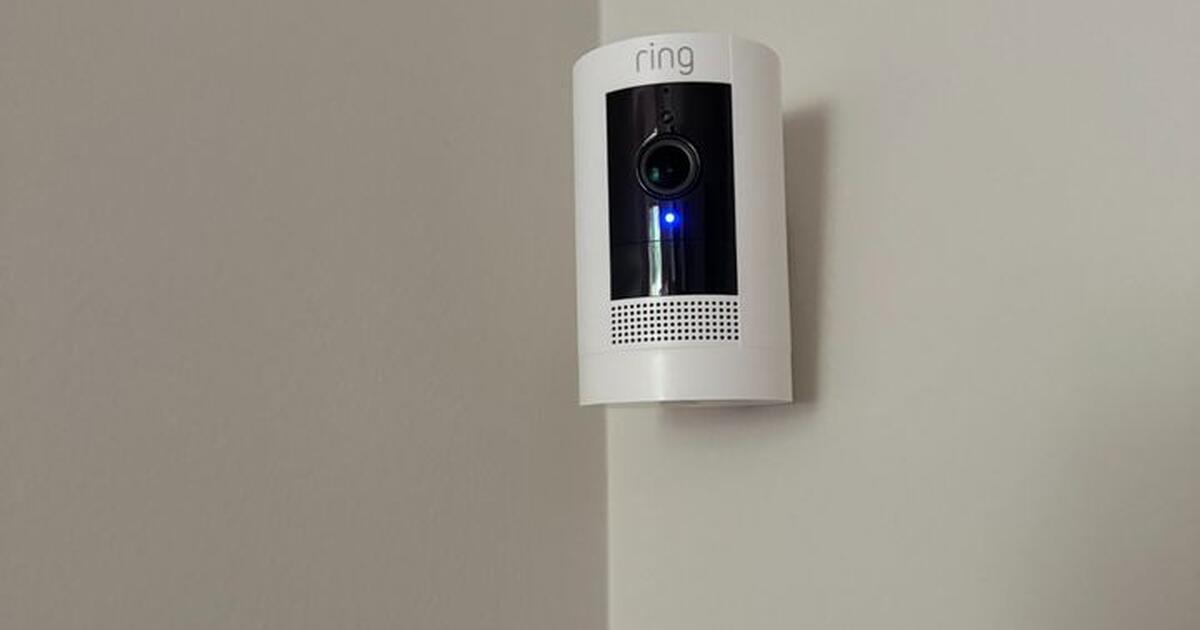 Indoor/Outdoor Ring Stick Up camera (3rd Gen) with a power cord and two ...