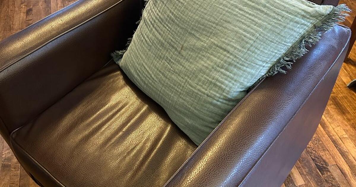 Leather (fake) brown chair for Free in Minneapolis, MN | For Sale ...
