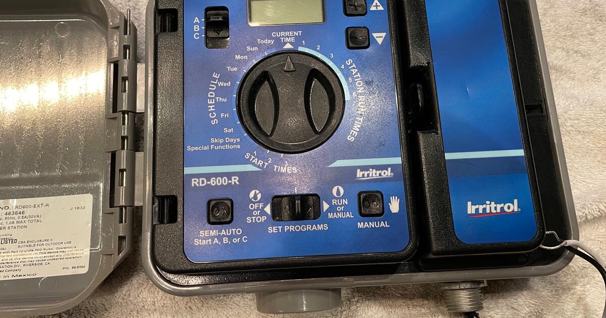 Irritrol Rain Dial Irrigation Controller RD-600-R with Irritrol ...