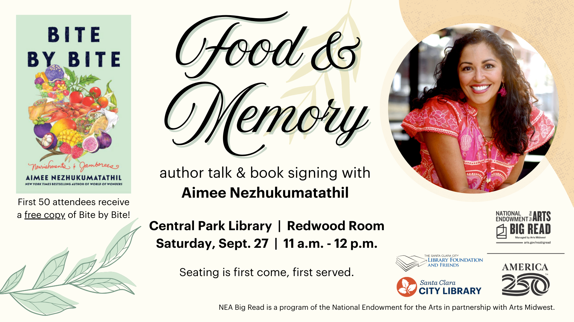 Meet bestselling author and poet Aimee Nezhukumatathil at Central Park Library on Saturday, Sept.