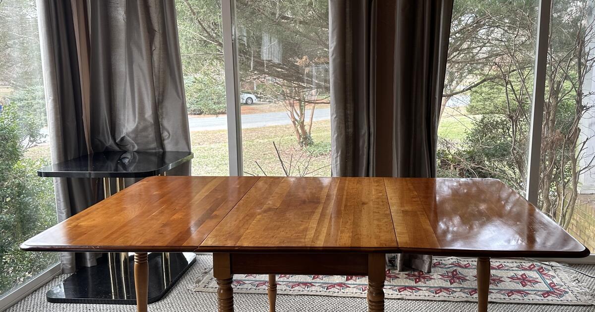 Dining Table, Gate-Leg, Drop-Leaf Cherry dining table. for $100 in ...