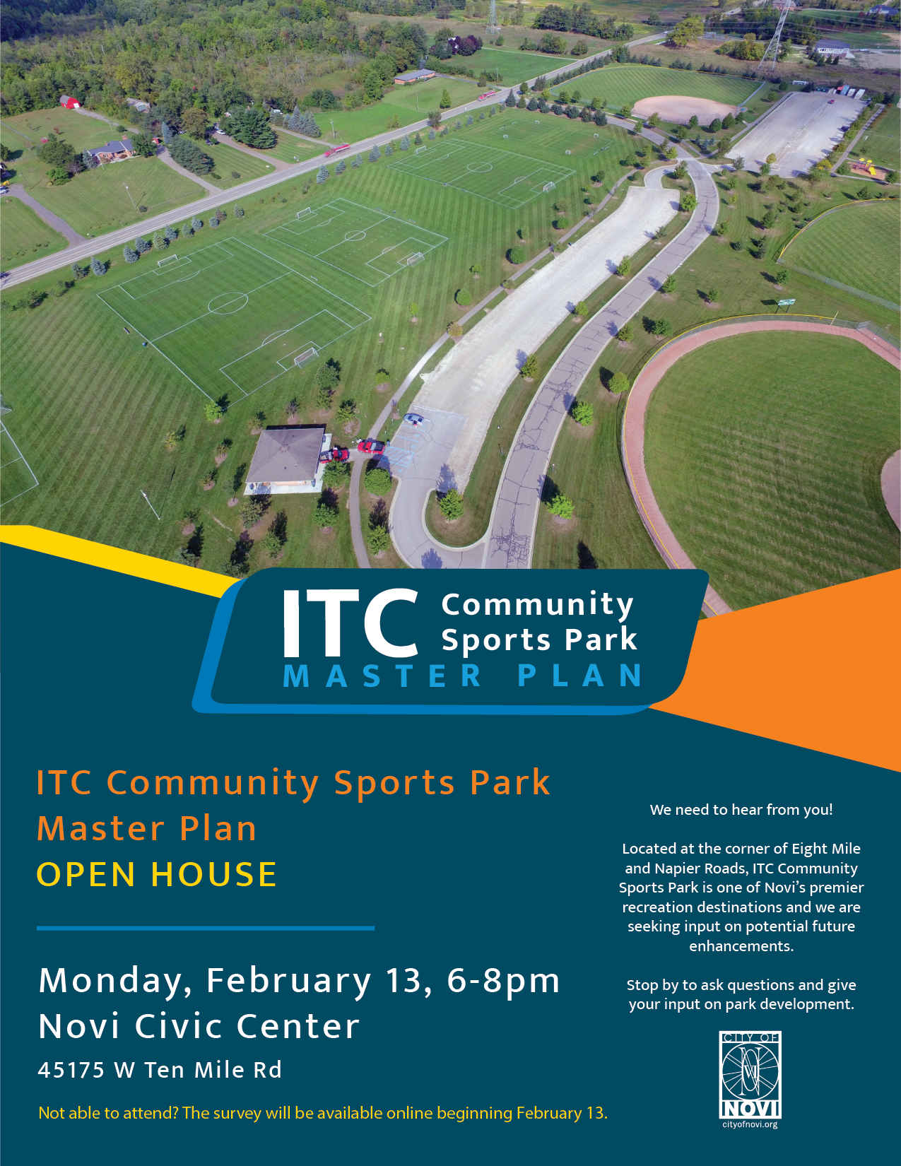 Novi Parks, Recreation and Cultural Services is hosting an open house ...