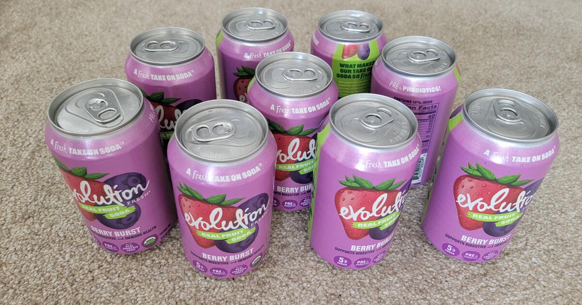 Evolution Berry Burst Soda Cans for Free in Aurora, CO | For Sale ...