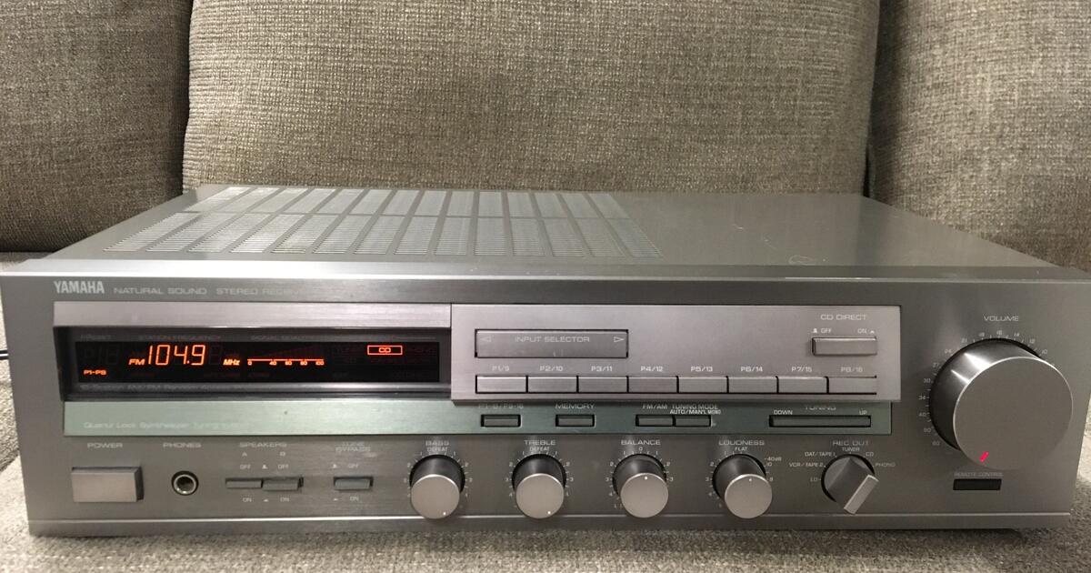 Yamaha RX-730 Natural Sound Stereo Receiver • 16 Station Tuning Direct ...