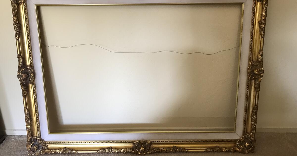 Beautiful Large Gold Gilt Ornate Gallery Rectangular Frame Suitable for ...