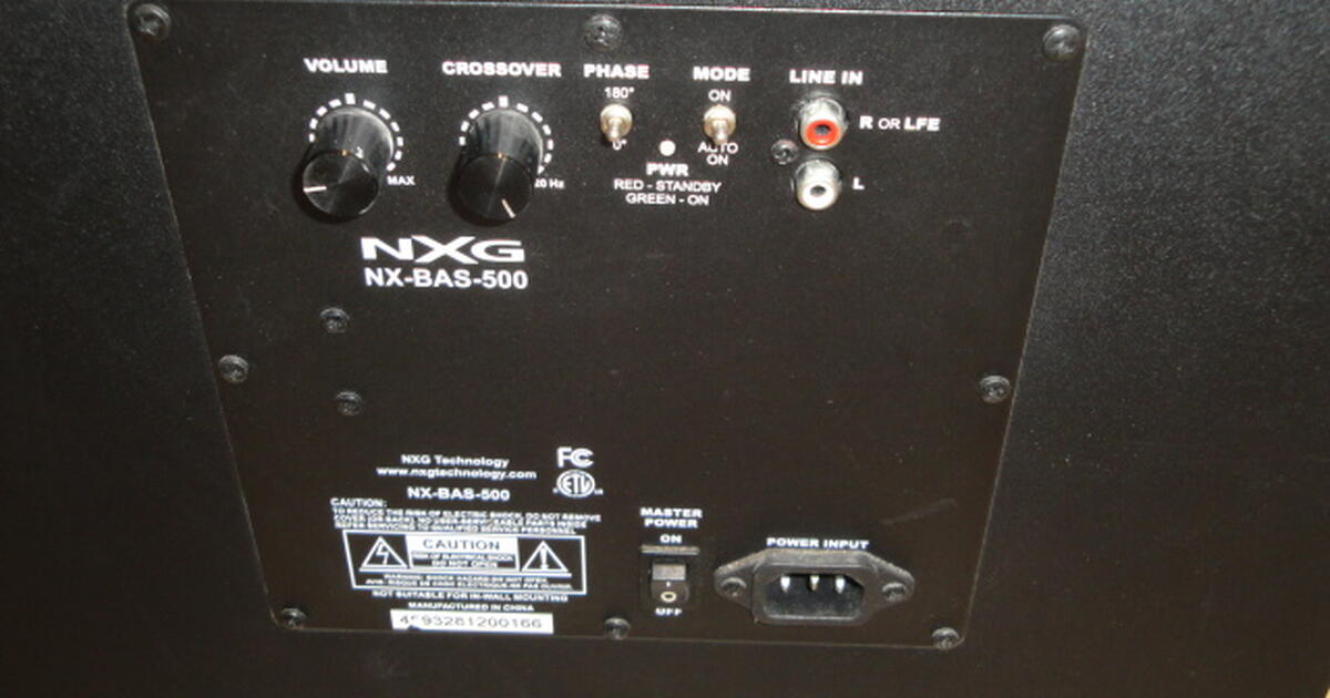 NXG NX-BAS-500 Subwoofer for $100 in Naples, FL | For Sale & Free ...
