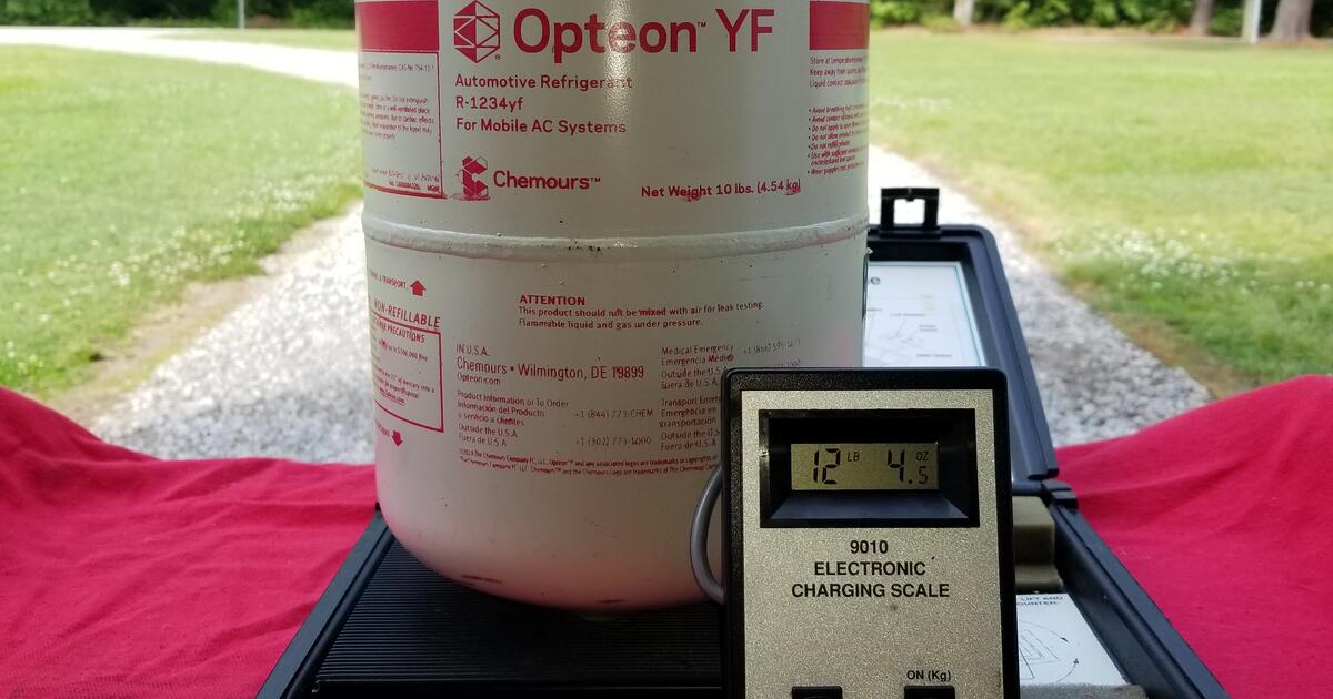 9.5 LBS OF CHEMOURS OPTEON 1234YF REFRIGERANT for $300 in Norfolk, VA ...
