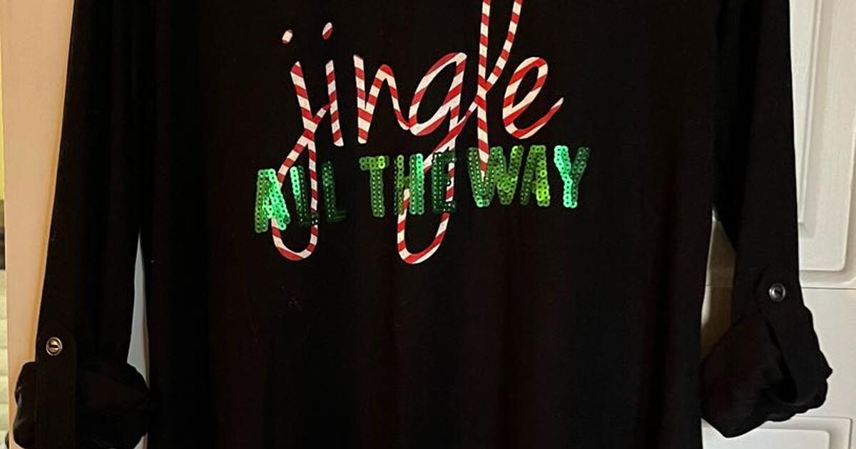 CHRISTMAS “Jingle All The Way” LADIES TOP for $5 in Walnut Creek, CA ...