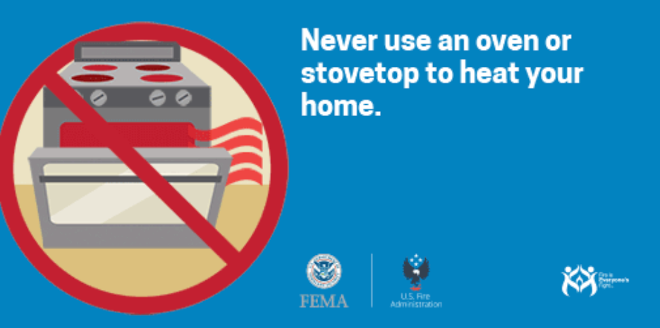 Ovens and stoves are not designed to heat your home. (Longmont Public ...