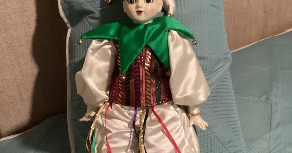 Brinn’s porcelain wind up musical jester vintage clown for $15 in Punta ...