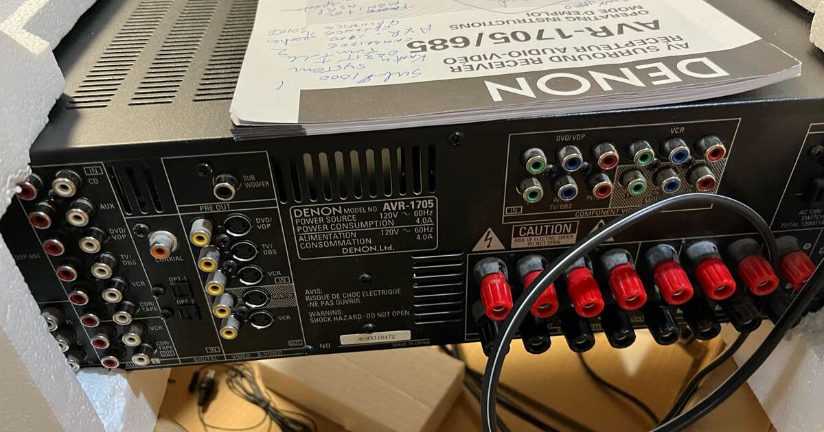 Denon 85 watts per channel surround reciever for $30 in Denver, CO ...