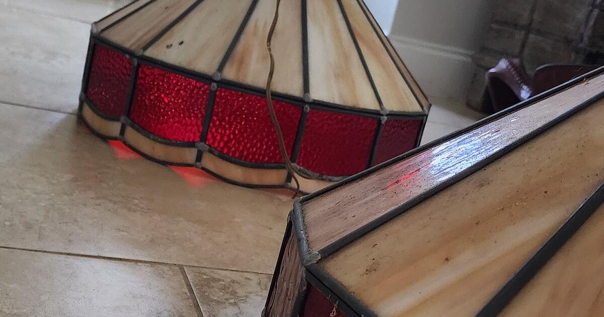 2 Old Stained Glass Bar/Pool Lights for $175 in Merritt Island, FL ...