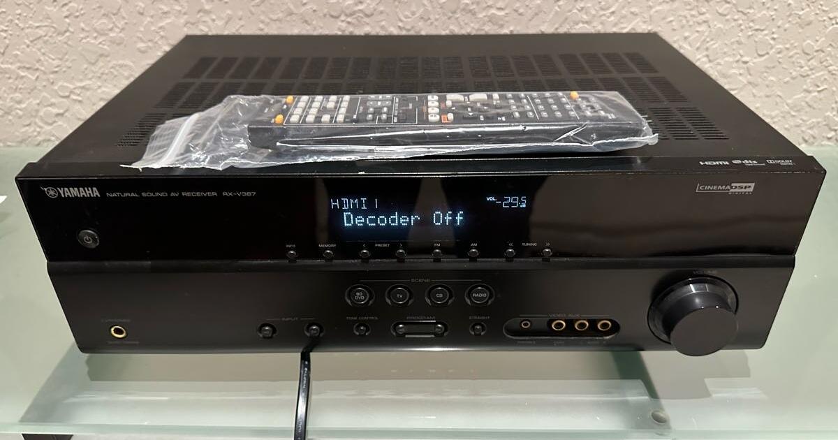 Yamaha RX-V367 5.1 HDMI Receiver 500+ Watts RMS + Remote for $99 in ...