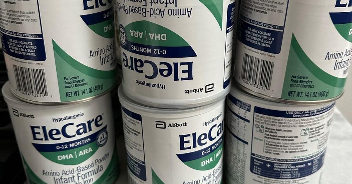 FREE 13 cans of Elecare. Expiration March 2025-December 2025 for Free ...