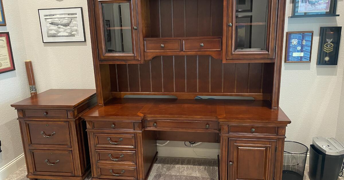 Cherry wood desk and printer stand/file cabinet for $225 in Melbourne ...