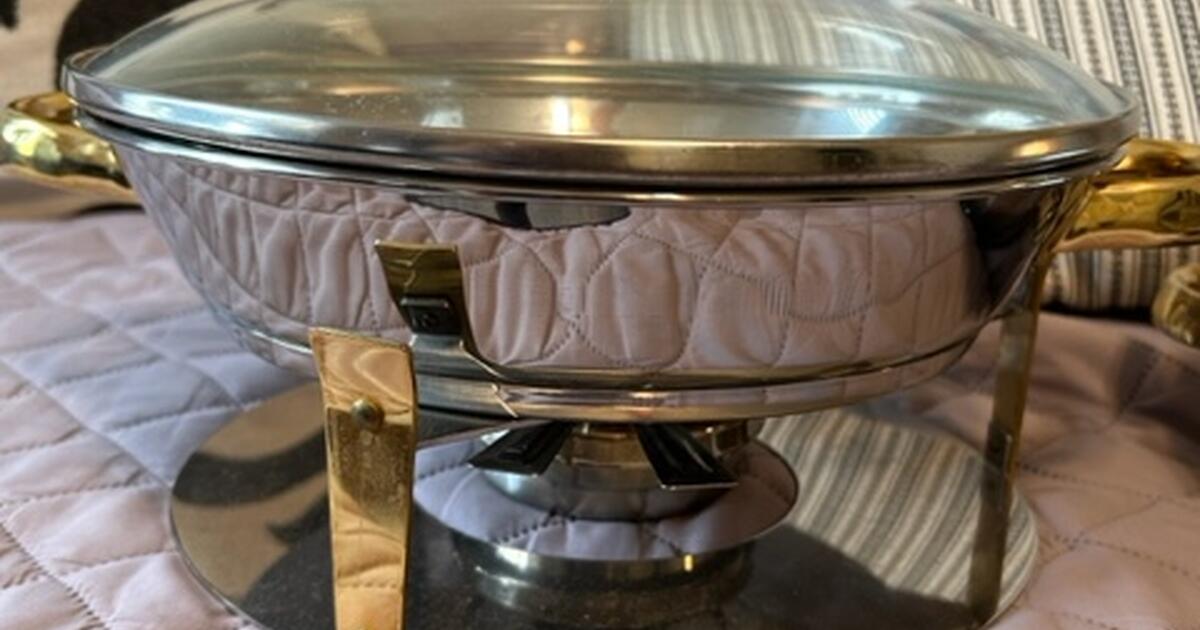 2 PAN CUISINE COOKWARE COMMAND PERFORMANCE GOLD CHAFING DISH for $60 in ...