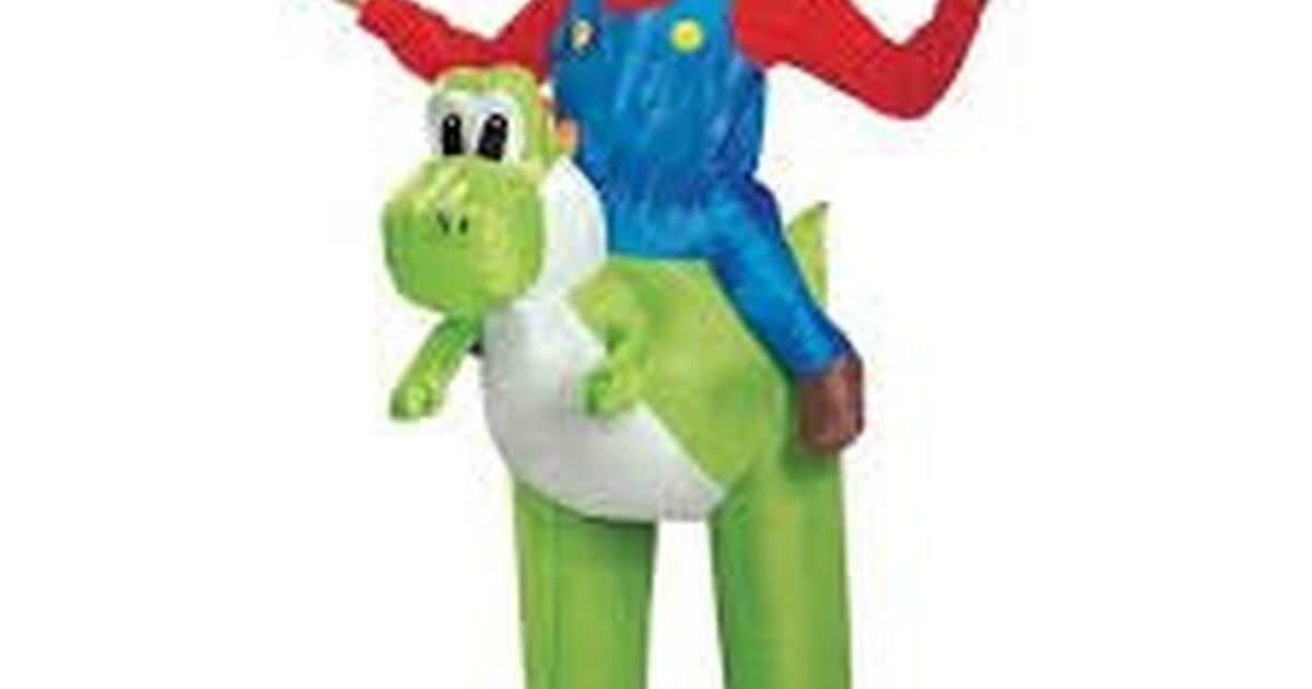 Super Mario Yoshi-riding Inflatable Jumpsuit for $20 in Livermore, CA ...