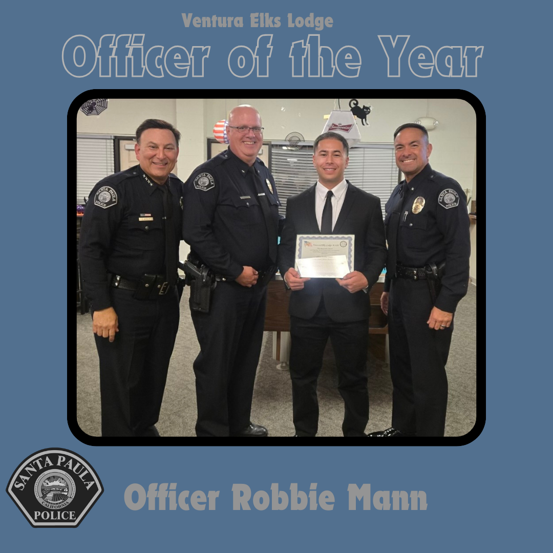 [👇 para español 👇] Congratulations to Officer Robbie Mann for being ...