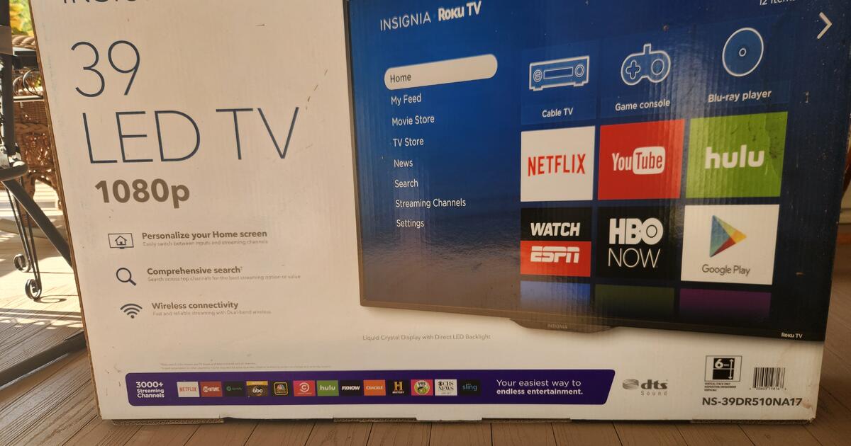 Insignia Roku TV 39" LED 1080p for $125 in Ledgewood, NJ | For Sale ...