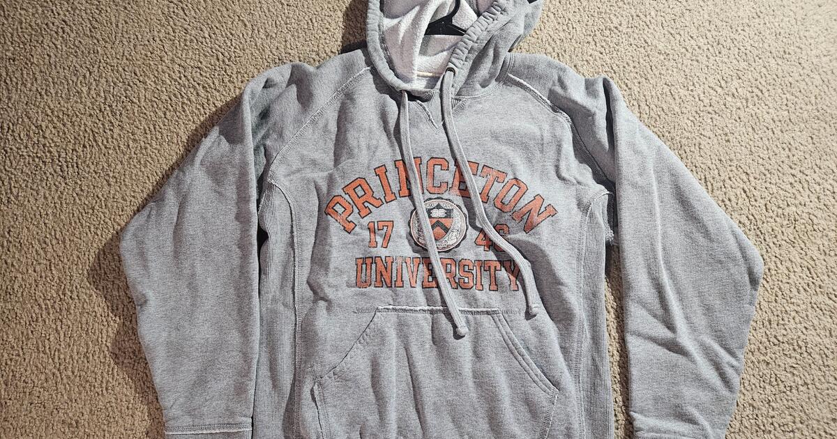 Vintage Princeton University Hoodie Men's Medium, Grey, Russell ...