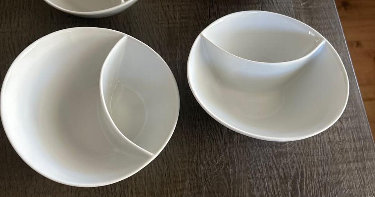 Set of 4 White Divided Bowls for $20 in Austin, TX | For Sale & Free ...