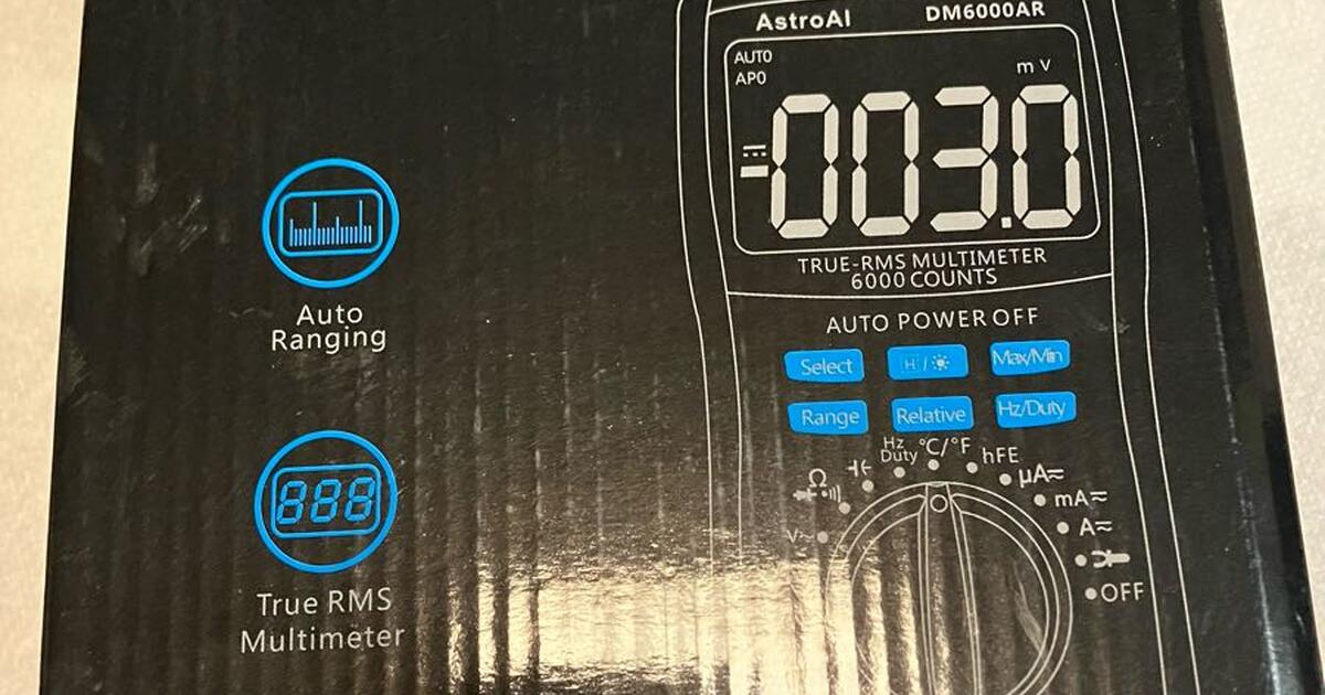 Digital multimeter AstroAI DM6000AR for $35 in Hilliard, OH | For Sale ...