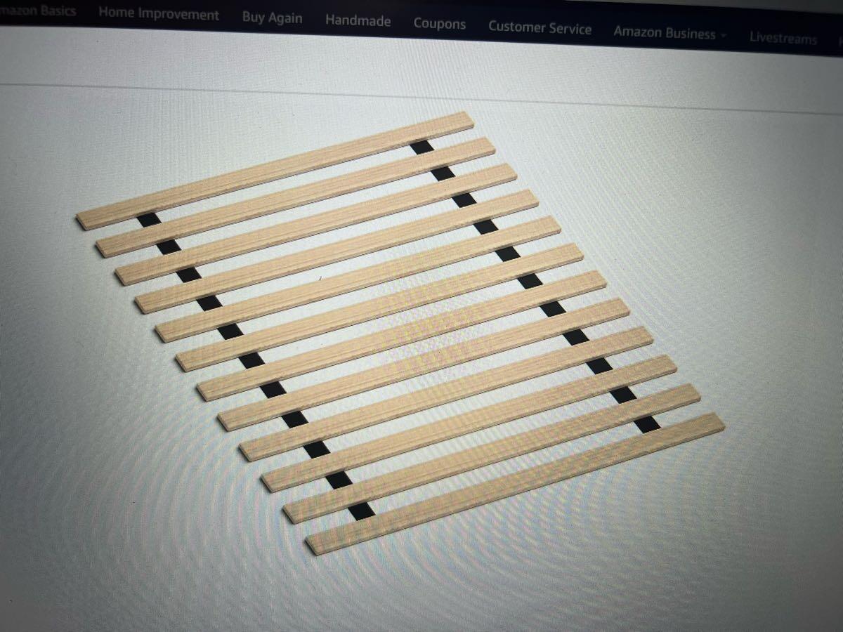 Full size mattress, support wooden Bunky board/bed slates for $45 in ...