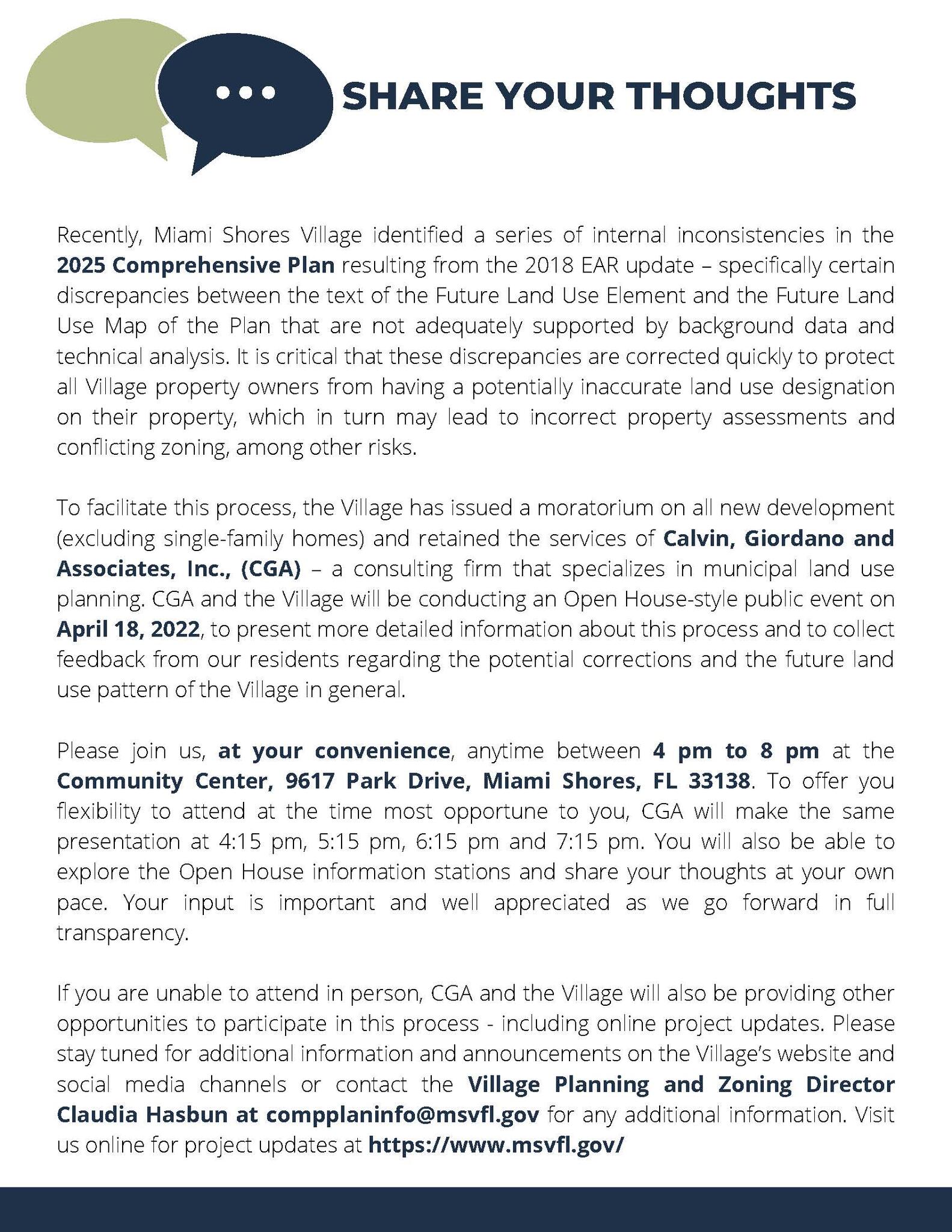 Comprehensive Plan 2025 Project Update (Miami Shores Village ...