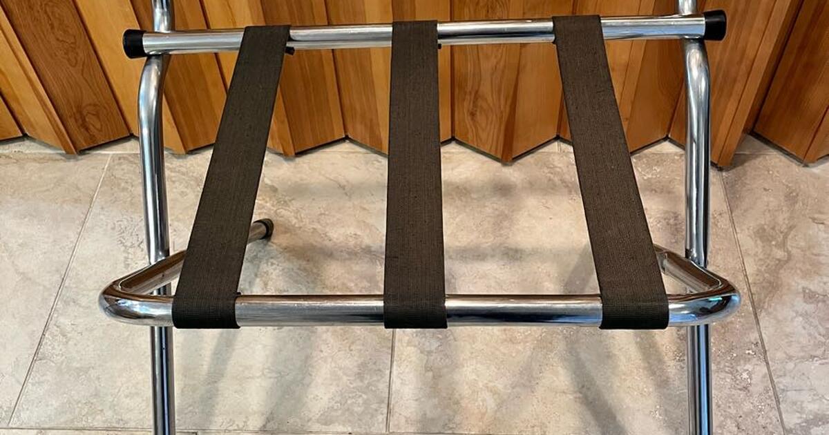 Luggage rack - heavy aluminum and fabric luggage stand for $10 in ...
